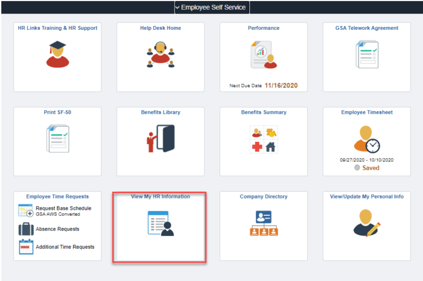 Locating your information in HR Links and other HR systems | GSA